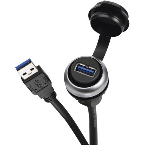 cordon USB 3.0 avec prise à encastrer type A avec capuchon de ...