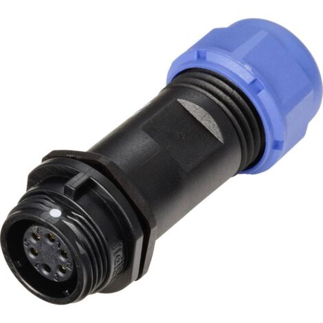 Connecteur de câble femelle, droit In Line 6 pôles 5 A 125 V/AC IP68 ...