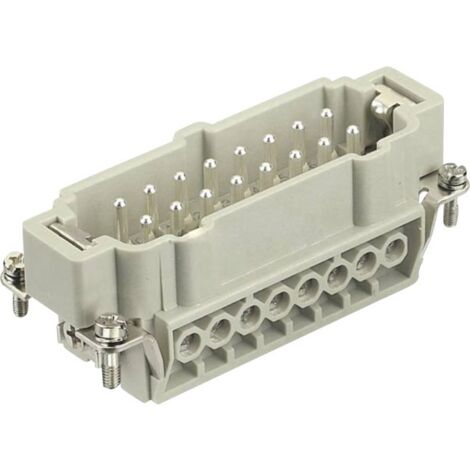 HARTING 09330162601 Insert mâle Han® E 16 + PE raccord à vis 1 pc(s) D19368