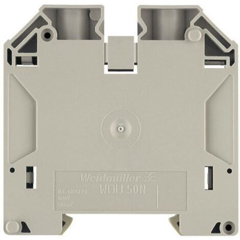 Bloc de jonction de passage Weidmüller WDU 50N 1820840000-1 beige foncé ...