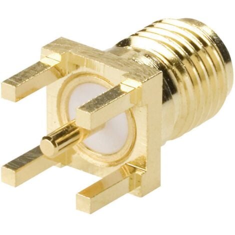 Amphenol SMA6251A1-3GT50G-50 SMA6251A1-3GT50G-50 Connecteur SMA embase femelle, verticale 50 Ω 1 ...