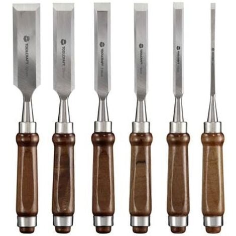 TOOLCRAFT TO-7873785 Burin en bois, 6 pièces SET