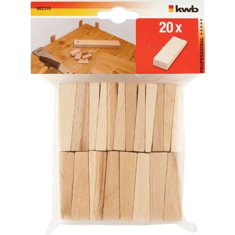 Cale en bois 982310 – Lot de 20 cales en hêtre – Épaisseurs 3 à 15 mm ...