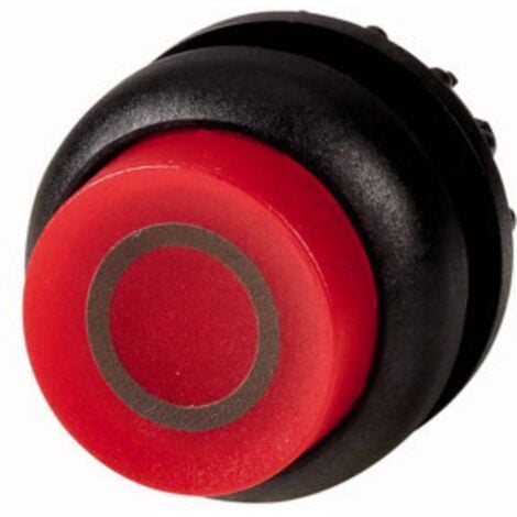 Eaton 216976 M22S-DLH-R-X0 Bouton-poussoir lumineux à rappel collerette plastique 1 pc(s)