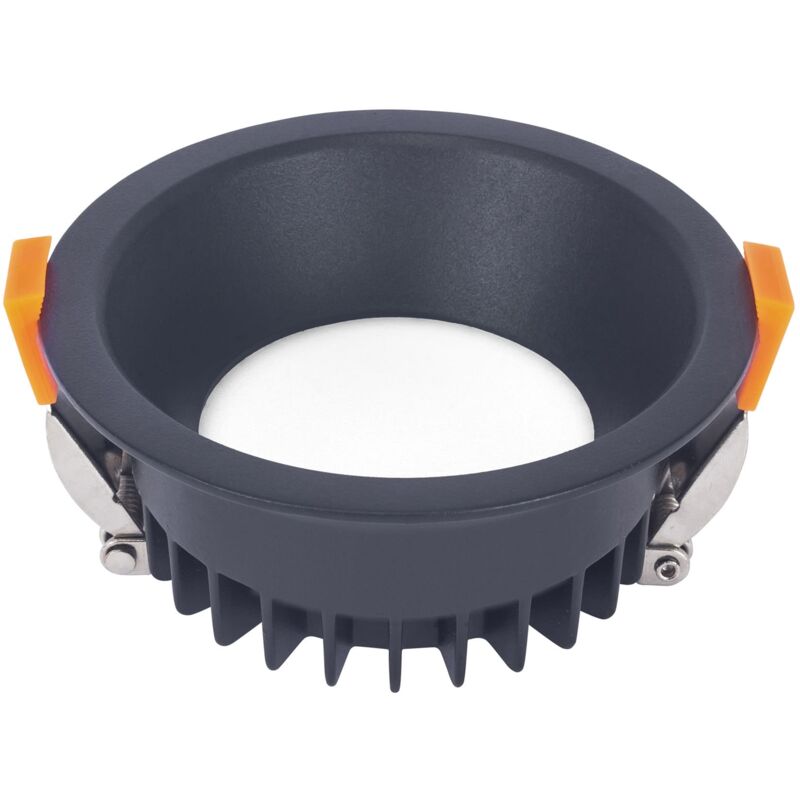 FORLIGHT Jet Downlight Redondo con luz Blanco Neutro 4000K en Color Negro Ø