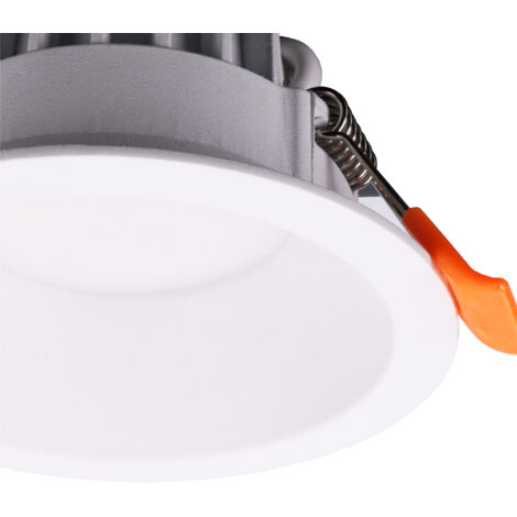 FORLIGHT Jet Downlight Redondo con luz Blanco cálido 3000K en Color Blanco
