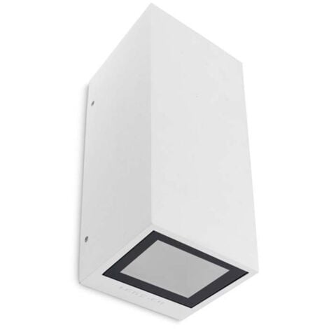 Leds-C4 Afrodita - 2 Lámparas de pared para exteriores Up Down Gris ...