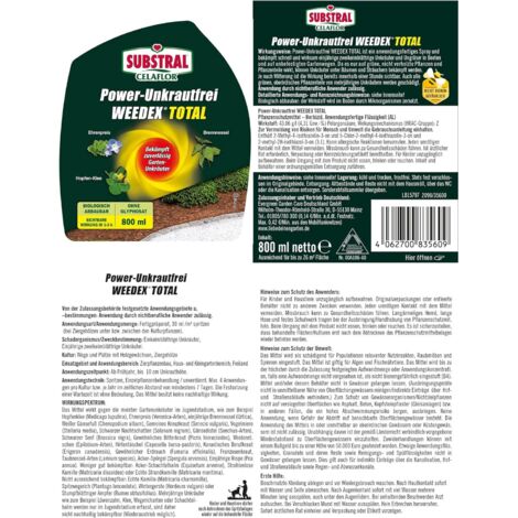 Celaflor Weedex Power Unkrautfrei Total 800ml