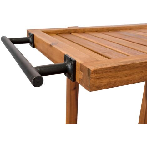 SenS-Line Table roulante de jardin Toby - 76x50x77 cm - 100% Acacia FSC