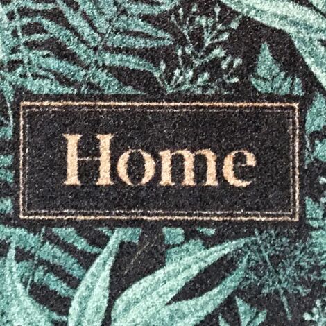 Tapis d'entrée Forest Leaves vert - 66x120 cm