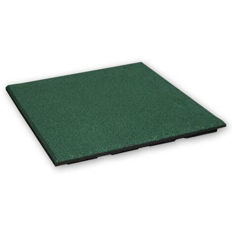 Rubber tegels 25 mm - 1 m2 (4 tegels van 50 x 50 cm) - Groen