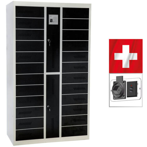 Safecart "Locker 24" Swiss-Edition - Chargeur BYOD - 24 prises suisses ...