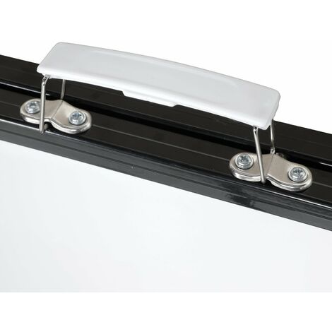 Tableau blanc portable avec cadre noir 30x40 cm