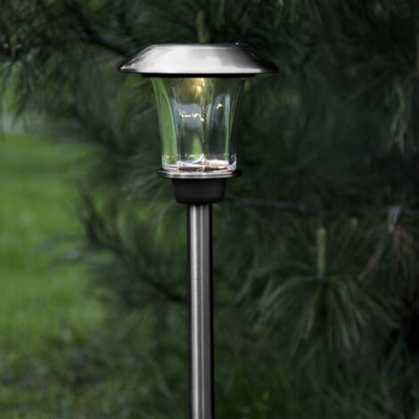 LED-Solar-Pathlight, silber, 1 LED, 10 lm
