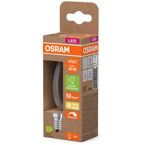 Ampoule LED OSRAM SUPERSTAR+ CLASSIC B FIL 40, 2,9W, 470lm