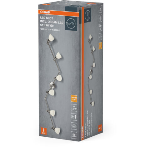 Rampe de spots LED G9 orientables luminaire de plafond salon et cuisine ...