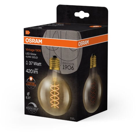 Ampoule LED OSRAM Vintage 1906, or, 4,8W, 420lm