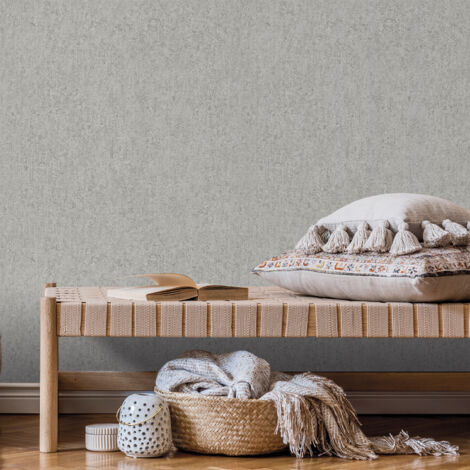 papier peint lin gris - Sanders & Sanders