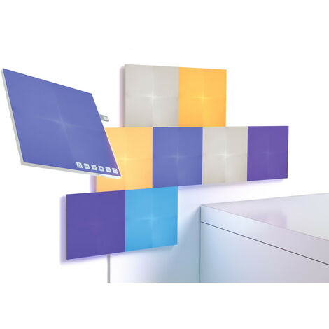 Nanoleaf Canvas Starter Kit, 9 Quadrati Pannelli Luminosi Smart LED ...