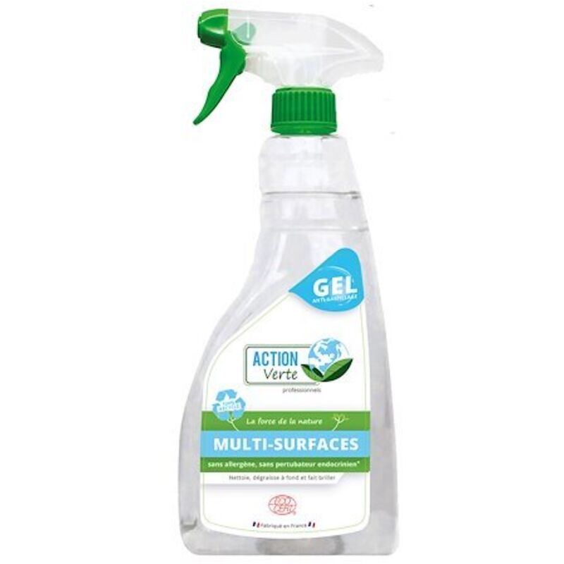 Spray gel nettoyant dégraissant multi surfaces 750ML ACTION VERTE