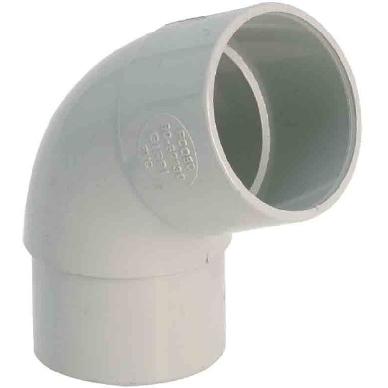 Coude 67°30 MF pvc Ø50mm - gris - dév.16cm GIRPI