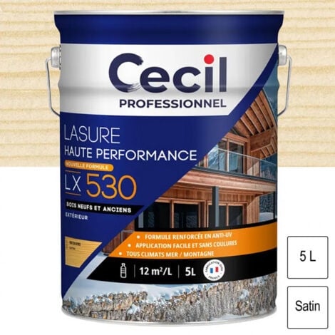 Lasure haute performance LX530 5L CECIL PROFESSIONNEL - Teinte: Chêne clair