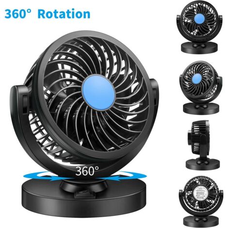 Longziming Fan Mini Elektroauto 12V 360 Rotierender Starker Wind Auto ...