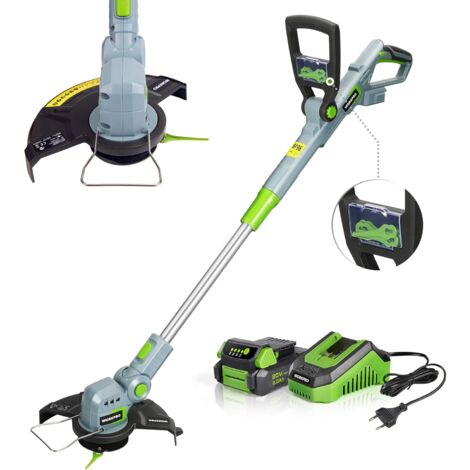 WORKPRO Coupe-Bordures sans Fil 20V avec Batterie 2,0 Ah, Charge en 1H ...