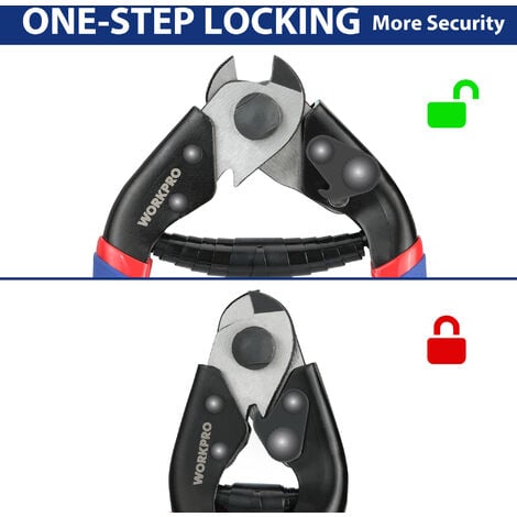 WORKPRO Pince Coupe-Câbles Forgé 190mm, Pince Coupante de Câble ...