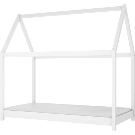 Lit enfant COT 160x80 cm pin blanc mat