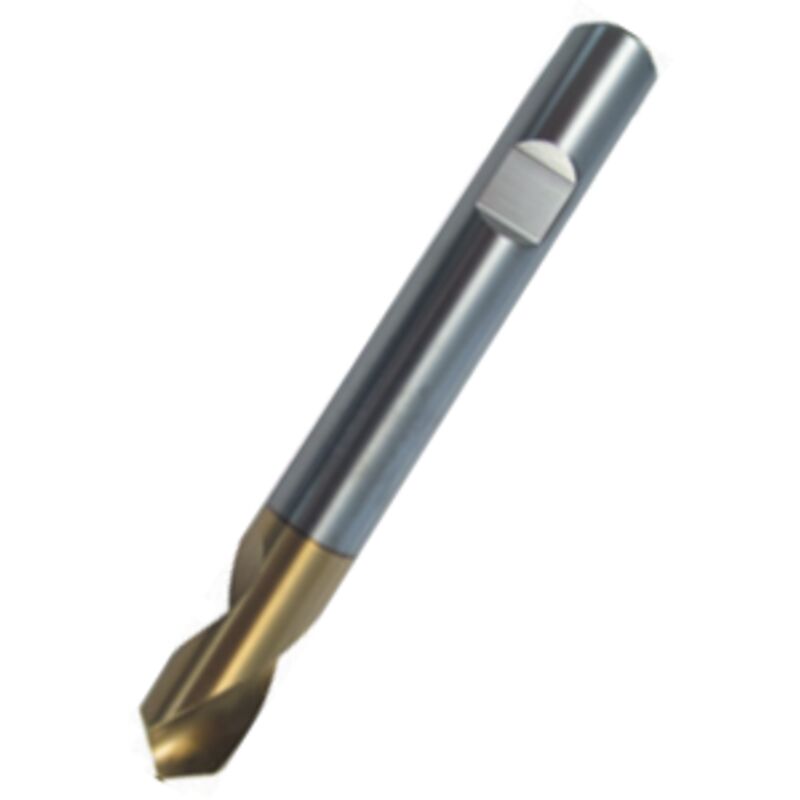 NC Anbohrer HSS Co 90 Grad TIN beschichtet mit Weldonschaft 16,00 mm