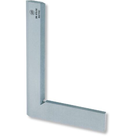 Haarwinkel mit Anschlag rostfreier Stahl gehärtet 100x70mm DIN 875/00