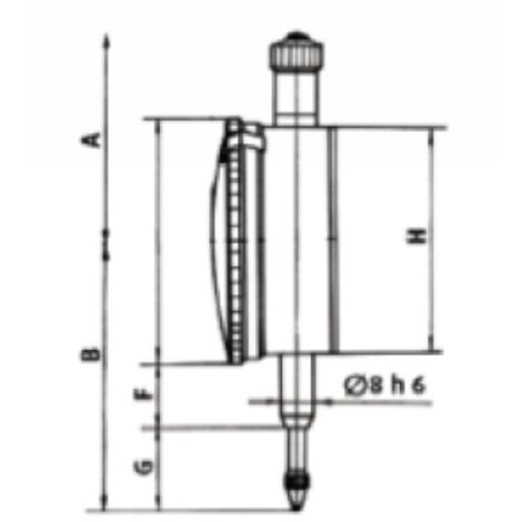 Messuhren DIN 878 active DIN 878 10/0,01 mm Ø58 mm