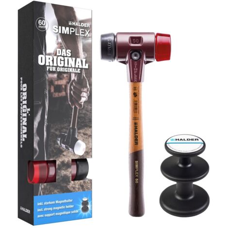 HALDER Plusbox Klassiker SIMPLEX Schonhammer D60 + Magnethalter
