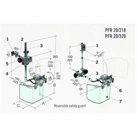 PROTECTOR FRESADORA/TALADRO PFR 20/320 METALWORKS