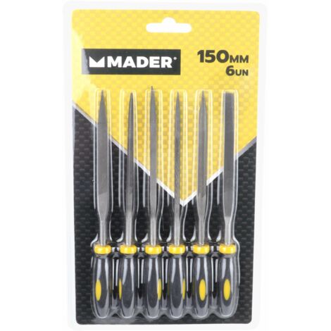 MADER 51632 - Juego Limas Precisión, 150mm, 6un