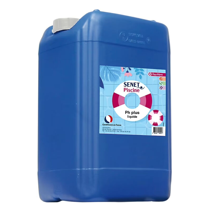 pH plus liquide, Augmentation du pH - Bidon de 20L - SENET Piscine