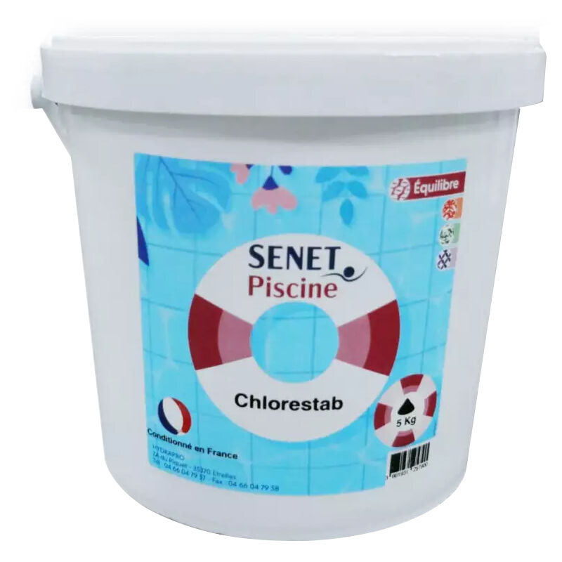 Chlorestab Stabilisateur de chlore - Seau de 5Kg - SENET Piscine