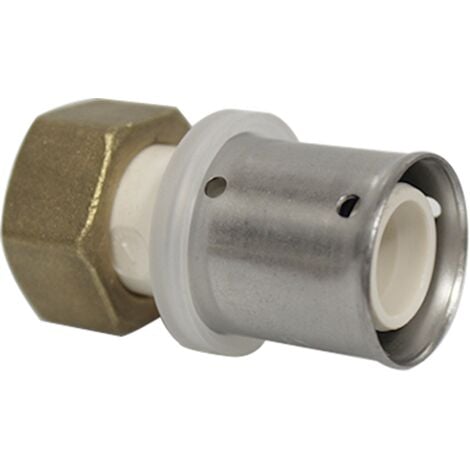 Raccord multicouche PPSU à sertir femelle écrou libre (15/21) 1/2" - Ø16x2,0