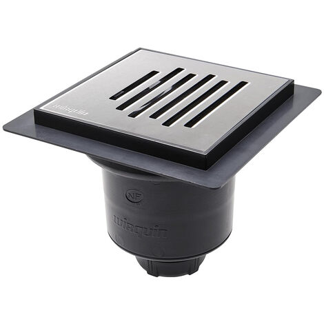 Bonde à chaper Venisio Vertical, finition grille city inox brossé Ø40 ...