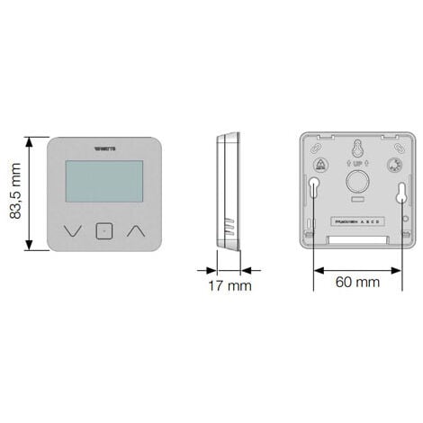 Kit Thermostat digital BT-D03 HC RF + récepteur - WATTS vision system