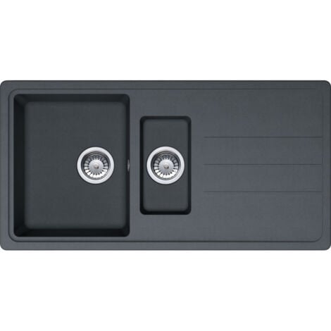 Évier Opale 651 Tectonite - graphite - 970 x 500 x 190 mm - sous-meuble 60 cm - vidage manuel ...