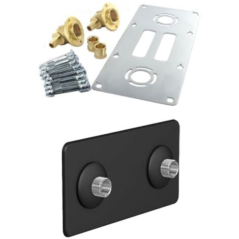 Kit Robifix + cache noir (Douche/Bain Douche) 150mm PER Ø12 - Femelle 1 ...