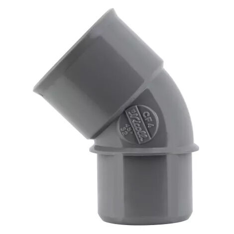 10 coudes PVC évacuation Ø32 Mâle Femelle 45° - Nicoll