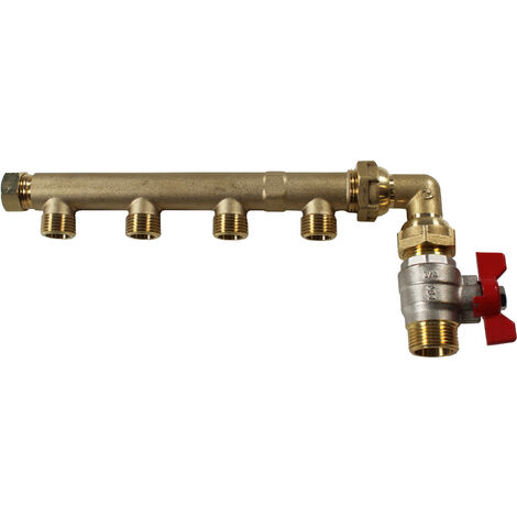 Pack collecteur distribution sanitaire/chauffage M 3/4" (20/27) - F 1/2 ...