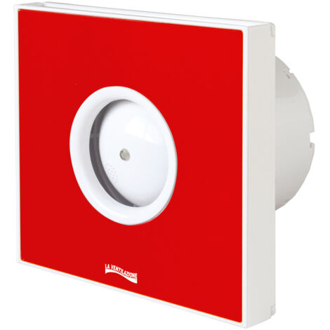 Extracteur d'air hélicoïdal GIOTTO 230V Ø100mm - Avec minuteur - Rouge ...