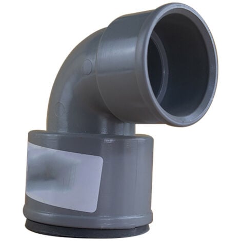 Coude réduit PVC 87°30 FF Ø40 à manchette Ø36 x 40 - Fisrt Plast