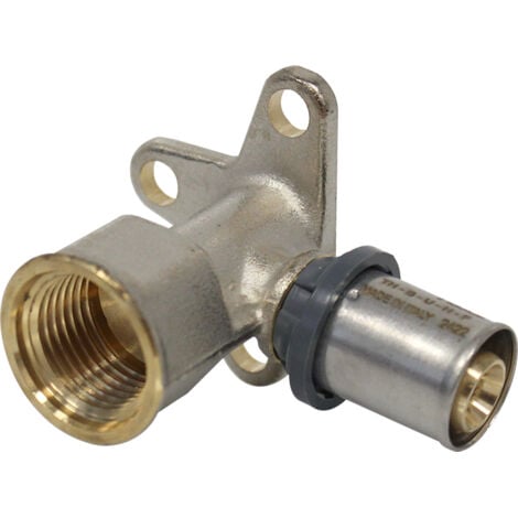 Raccord multicouche à sertir TH - Coude Femelle applique 1/2" (15/21) - Ø16x2,0 - Arcanaute