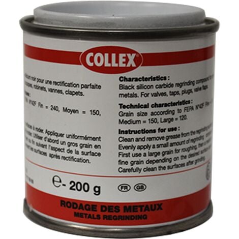 Boîte de 150g de pâte à roder VALVEX grain gros G120 pour rodage de ...