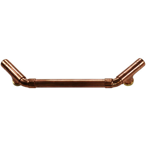 Lot de 10 Poignées élégantes en Cuivre - Entraxe 128 mm - Ø12 - Arcanaute